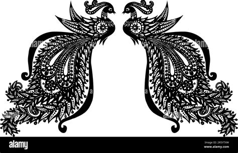 Asian Peacock Stock Vector Images Alamy