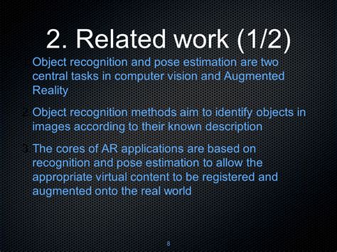 Shape Recognition And Pose Estimation For Mobile Augmented Reality Author N Hagbi J El Sana