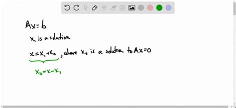 SOLVED Prove that if a linear system 𝐀 𝐱 𝐛 is consistent then the set of least squares