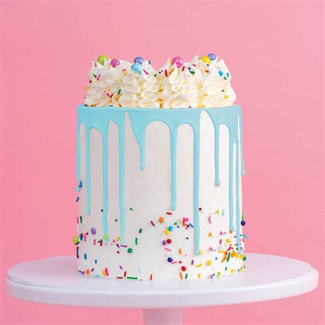 2 Tier Confetti Birthday Cake Delivery Los Angeles
