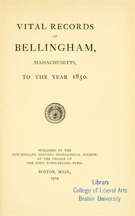 Free Massachusetts Vital Records Access Genealogy