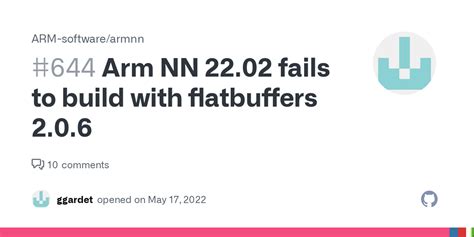 Arm Nn 2202 Fails To Build With Flatbuffers 206 · Issue 644 · Arm