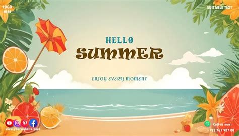 Premium Psd Psd Happy Summer Season Template For Social Media Poster