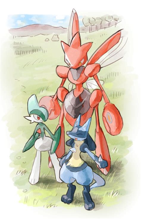 Lucario Gallade And Scizor Pokemon Drawn By Meijimeijihoney