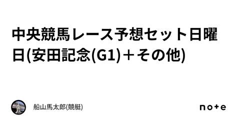 中央競馬レース予想セット日曜日安田記念g1＋その他｜船山馬太郎競艇