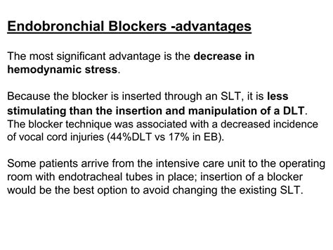 Lung Isolation Techniques And One Lung Ventilation Pptx