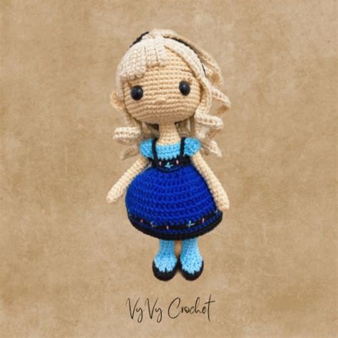 Handmade Crocheted Wool Princess Elsa Doll Shopee Singapore