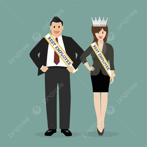 Best Employee Of Company Assistant Lady Character Vector Assistant