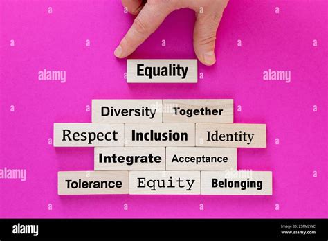 Symbol Of Equality And Tolerance Concept Of Social Integration Equal