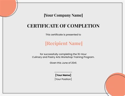 Free Printable Workshop Certificate Templates To Customize Online