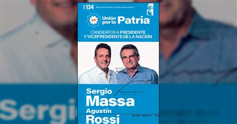 Esta Es La Boleta De Sergio Massa Para El Balotaje De Las Elecciones