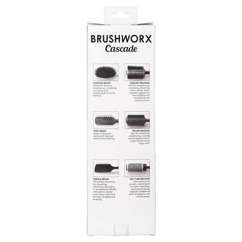 Brushworx Cascade Paddle Brush Mixed Boar Bristle I