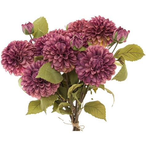 Faux Dusky Pink Dahlia Stem The Dotty House
