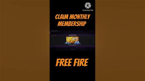 Claim Monthly Membershipfreefireviralshorts Youtube