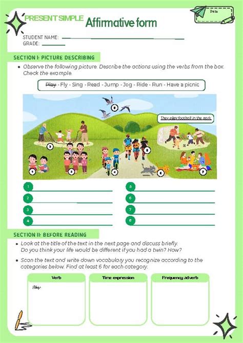 Present Simple Affirmative Form Worksheet We And They By Peasy Teachy