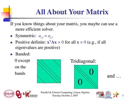 Ppt Parallel Cluster Computing Linear Algebra Powerpoint