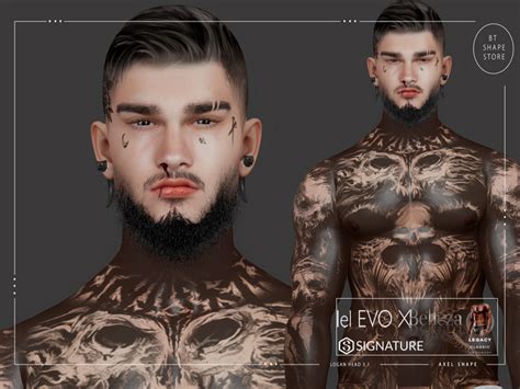 Second Life Marketplace Lelutka Logan Head 3 1 Evo X Axel Shape