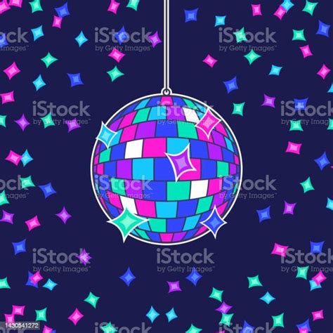 디스코 볼의 그림 반사 표면이있는 거울 반짝이 구체 파티 전단지에 대한 이미지입니다 구에 대한 스톡 벡터 아트 및 기타 이미지 구 나이트클럽 클럽 Istock