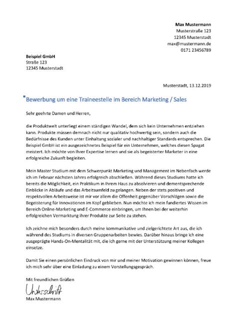 Bewerbung als Trainee Berufseinstieg für Absolventen