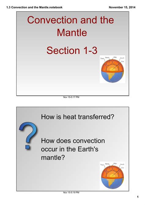 PDF 1 3 Convection And The Mantle Notebook DOKUMEN TIPS
