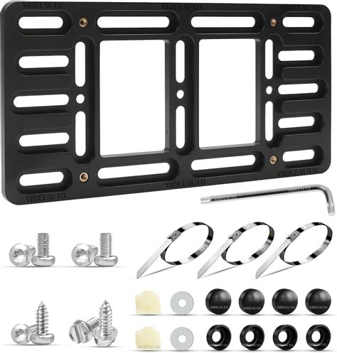 Front License Plate Mount No Drill Licence Plate Bracket Holder