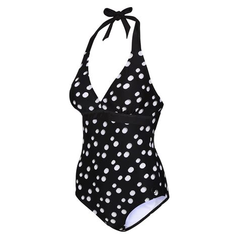 Regatta Flavia Swimming Costume One Piece Swimsuit Womens Blk