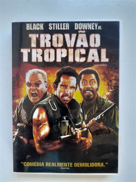Dvd Seminovo do Filme Trovão Tropical Filme e Série Dvd Usado enjoei