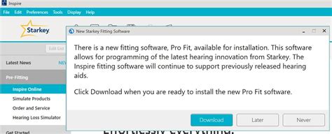 Looking For Starkey Pro Fit Software Hearing Aid Self Fitting And