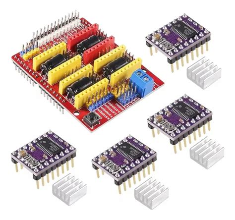 cnc shield v3 0 drivers drv8825 para arduino uno r3 cuotas sin interés