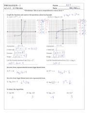 Graphing And Evaluating Functions In Precalculus Review And Course Hero