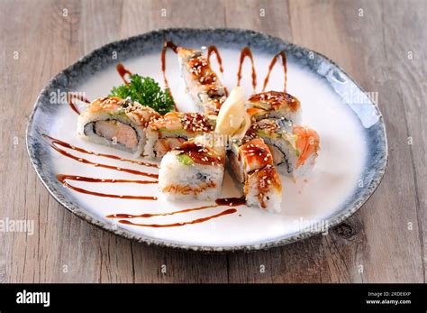 Eel Sushi Roll Japanese Cuisine Sushi Unagi Unagi Nigiri Sushi Or