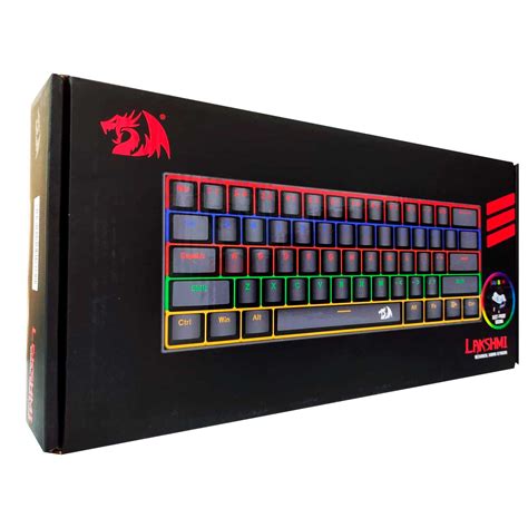 Teclado Mecânico Gamer Redragon Lakshmi K606R 60%, LED Rainbow, Switch ...