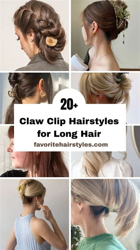 Claw Clip Hairstyles For Long Hair Trendy Easy And Effortless Styles