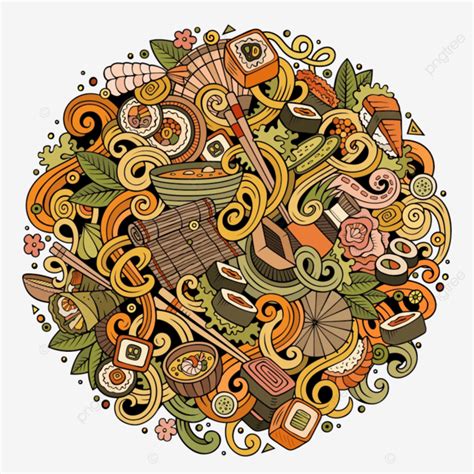 만화 귀여운 낙서 손으로 그린 일본 음식 그림 식사 이상한 연어 Png 일러스트 및 벡터 에 대한 무료 다운로드 Pngtree