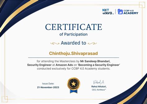 Shiva Prasad Chinthoju On Linkedin Nxtwave Nxtwaveccbp Nxtwaveteam