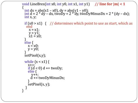 Computer Graphics Bresenhams Line Drawing Algorithm And Mid Point Ci