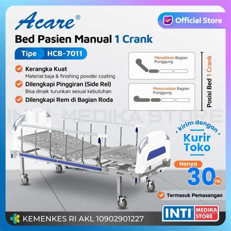Promo Acare Bed Pasien Hospital Bed Ranjang Pasien Diskon 6 Di
