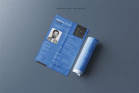 Premium Psd A4 Resume Mockup