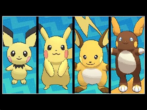Pikachu Evolution Chart
