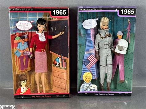 2 1965 My Favorite Career Barbies In Boxes Teacher Barbie And Rocket