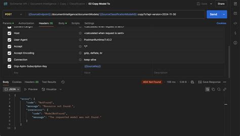 Document Intelligence Classification Model Copy Not Working Microsoft Qanda