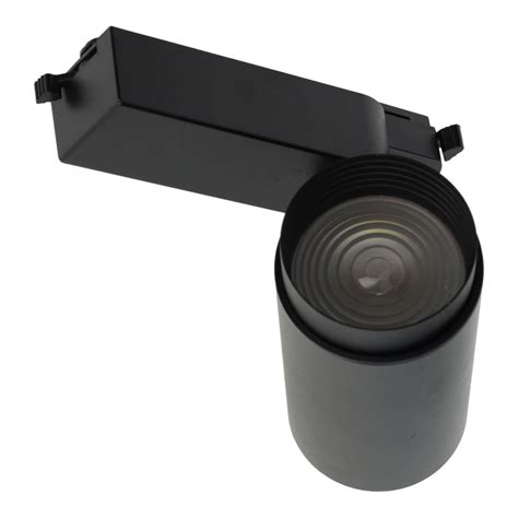 Spot à rail à LED noir de W à angle réglable CCT