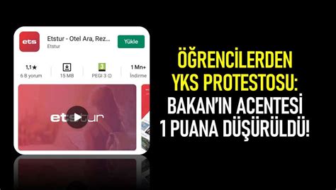 Rencilerden Yks Protestosu Turizm Bakan Na Ait Ets Tur Un Puan E D T