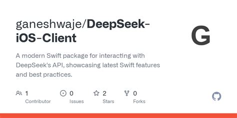 Github Ganeshwajedeepseek Ios Client A Modern Swift Package For