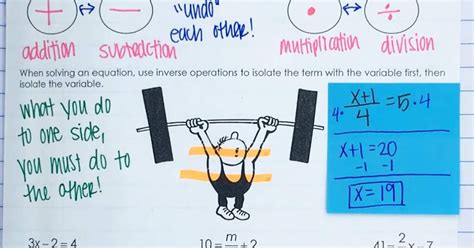 Solving Equations INB Pages Mrs E Teaches Math