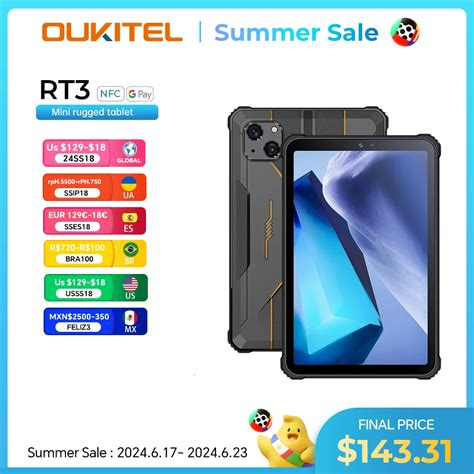 Oukitel-RT3-Mini-Rugged-Tablet-8-Inch-HD-5150-mAh-4GB-64GB-Android-12 ...