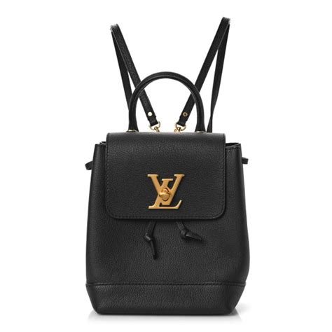 Louis Vuitton Calfskin Lockme Mini Backpack Black 1233432 Fashionphile