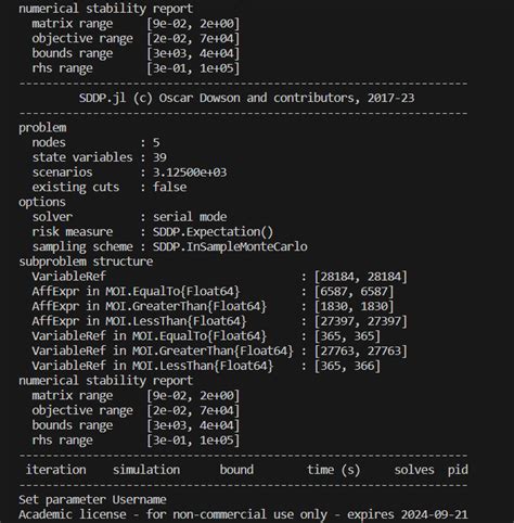 tons of nodes in the policy graph sddp jl package optimization