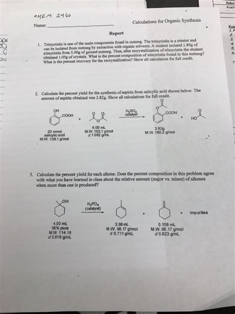 Solved Trimyristin Is One Of The Main Components Found In Chegg