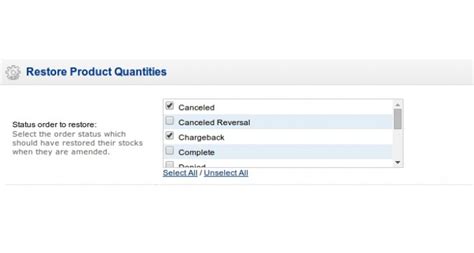 OpenCart Restore Product Quantities VQMod